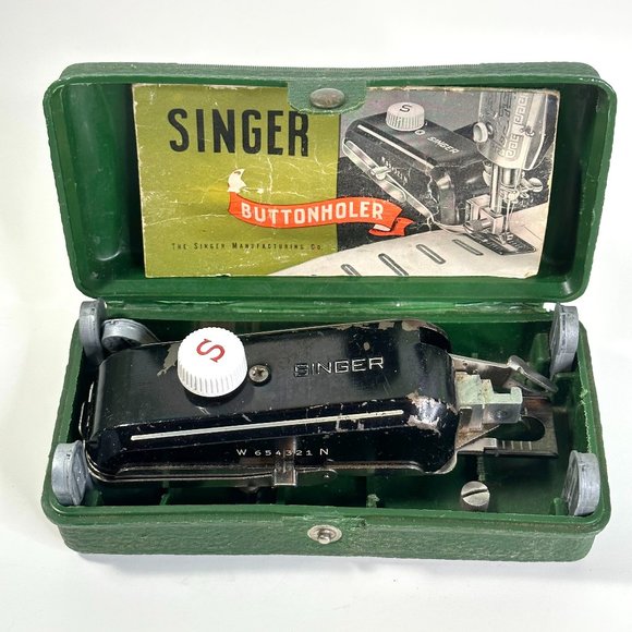 Singer | Other | Vintage Singer Sewing Machine Buttonholer | Poshmark